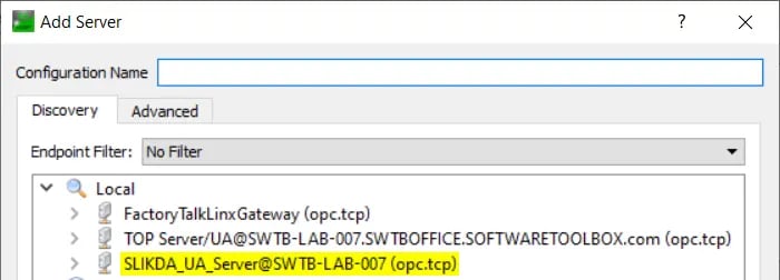 O’ Server, Where Art Thou? SLIK-DA/UA and OPC UA Discovery Servers